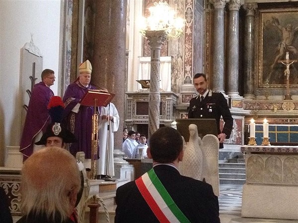 Il Vescovado - Amalfi, il Precetto pasquale della Compagnia Carabinieri Il Vescovado - Amalfi, il Precetto pasquale della Compagnia Carabinieri